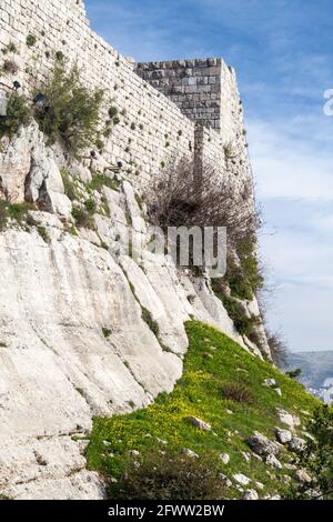Ruins of Rabad castle in Ajloun, Jordan Stock Photo - Alamy