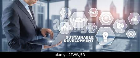 SDG - Sustainable Development Goals. Business Technology concept Stock ...