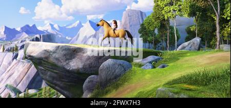 SPIRIT UNTAMED, from left: Lucky Prescott (voice: Isabela Merced ...