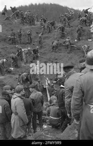 Disaster near Liège, excavation to remove cinders, February 4, 1961 ...