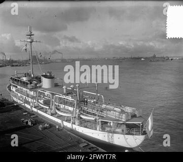 Hr.ms. Recording vessel Snellius (1952-1972) Arrival in Den Helder from ...