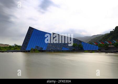 Lanyang Museum in Yilan, Taiwan, The design was inspired by the cuestas ...