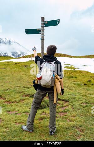 trendy woman in virtual reality in vr goggles Stock Photo - Alamy
