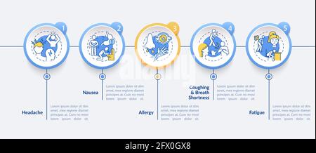 Air pollution disease signs vector infographic template Stock Vector ...