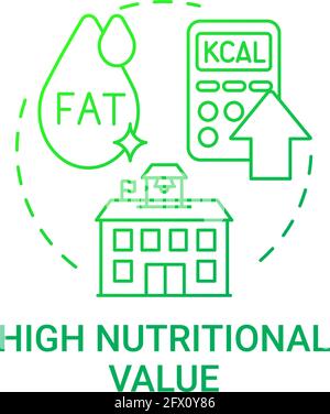 High nutritional value concept icon Stock Vector Image & Art - Alamy