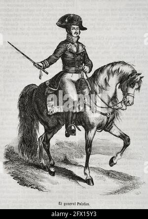 Jose de Palafox, 1st Duke of Zaragoza (1775-1847). Spanish general at ...