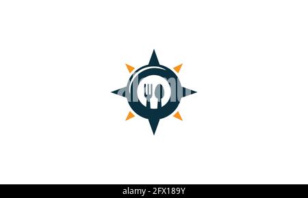 Compass logo design. pointer north, south, east, west, compass symbol ...