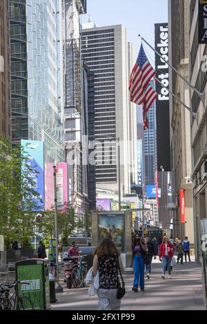 A Foot Locker store in Times Square in New York is seen on Sunday ...