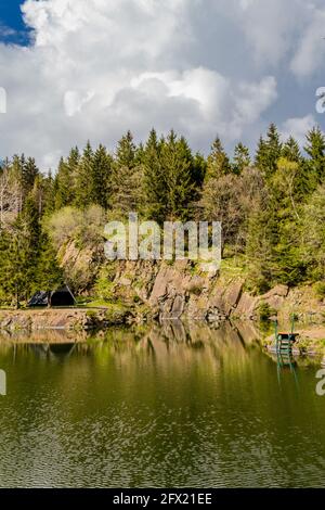 Springlike awakening along the Rennsteig in the most beautiful sunshin ...