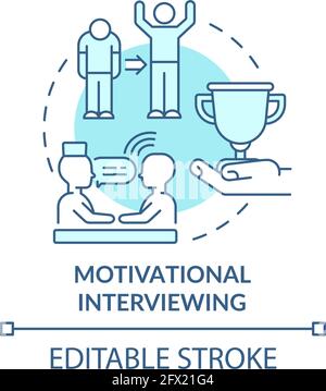 Motivational interviewing concept icon Stock Vector Image & Art - Alamy