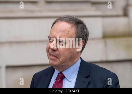 DUP leader Sir Jeffery Donaldson arriving at Stormont Castle in Belfast ...