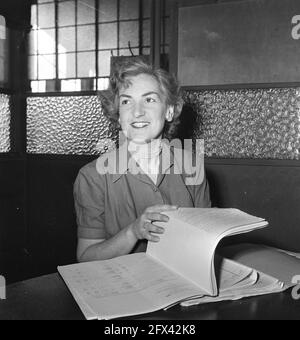 The journalist Jeanne Roos, working at one of the Amsterdam daily ...