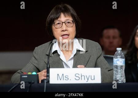 Heidi Shyu appears before a Senate Committee on Armed Services hearing ...
