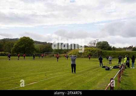 Tondu Robins v Carn Rangers at Pandy Park on the 25th May 2021. Credit ...