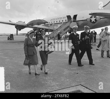 Arrival Admiral Wright at Schiphol Airport, July 4, 1954, ARRIVAL, The ...
