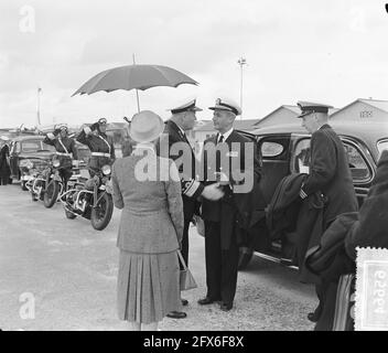 Arrival Admiral Wright at Schiphol Airport, July 4, 1954, ARRIVAL, The ...