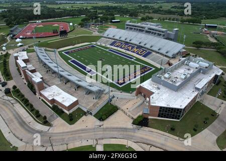 An aerial view of Panther Stadium at Blackshear Field on the campus of ...