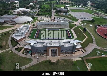 An aerial view of Panther Stadium at Blackshear Field on the campus of ...