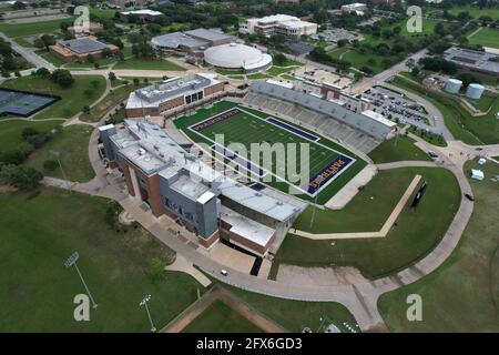 An aerial view of Panther Stadium at Blackshear Field on the campus of ...