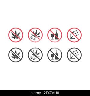Simple marijuana leaf icon. Marijuana icon. Drugs. Editable vector ...