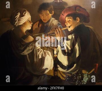 The Concert by Dutch Baroque painter Hendrick ter Brugghen at the ...