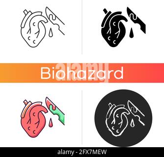 Pathological waste linear icon Stock Vector Image & Art - Alamy