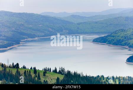 lake Bicaz in Romania, summer scene Stock Photo - Alamy