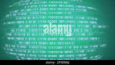 Composition of binary coding processing ove computer circuit board ...