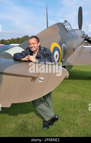 Flt Lt Dave Harvey pilot with HAC Historic Aircraft Collection with ...