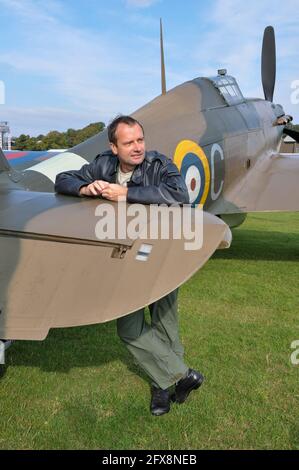 Flt Lt Dave Harvey pilot with HAC, Historic Aircraft Collection Hawker ...