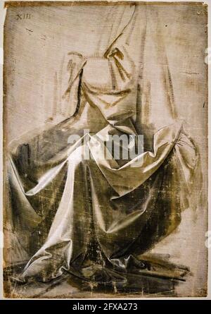 Leonardo Da Vinci - Drapery Seated Figure 1 Stock Photo - Alamy
