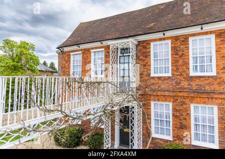 East elevation, main entrance to house. Sugden House, Watford, United ...