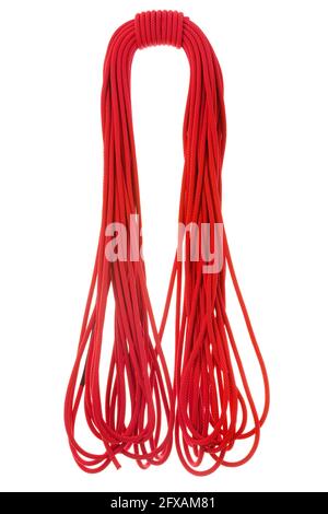 Rope on white background Stock Photo - Alamy