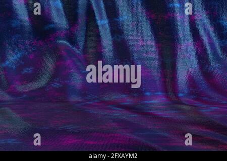 An abstract 3d low key wrinkled fabric background image Stock Photo - Alamy