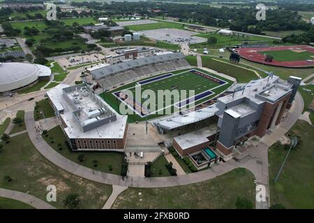 An aerial view of Panther Stadium at Blackshear Field on the campus of ...