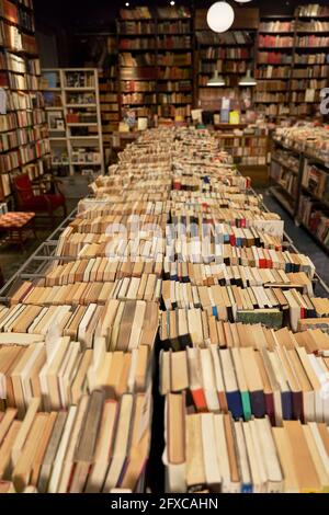 Books arranged in a row Stock Photo - Alamy