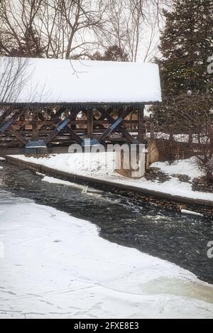 Winter in Naperville. Trees Stock Photo - Alamy