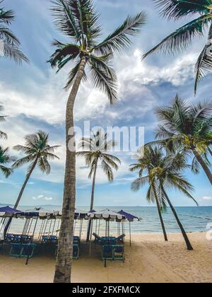 Pattaya Beach Thailand during lockdown covid 19 pandemic Stock Photo ...
