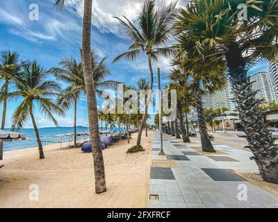 Pattaya Beach Thailand during lockdown covid 19 pandemic Stock Photo ...