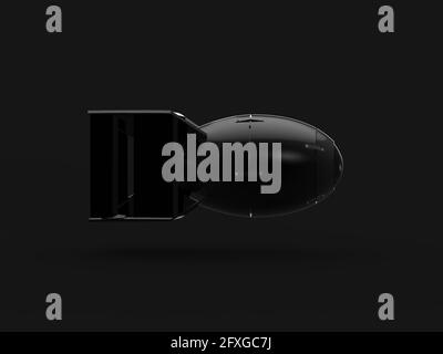 Stylish poster atomic bomb. 3D rendering Stock Photo - Alamy