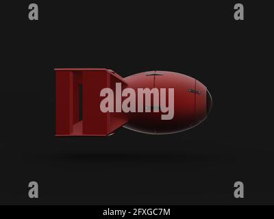 Stylish poster atomic bomb. 3D rendering Stock Photo - Alamy