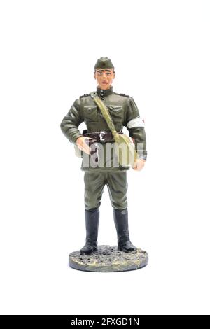 Tin Soldier The Red Army, doctor, 1943 isolated on white Stock Photo ...