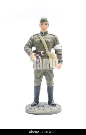 Tin Soldier The Red Army, doctor, 1943 isolated on white Stock Photo ...