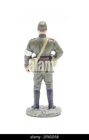 Tin Soldier The Red Army, doctor, 1943 isolated on white Stock Photo ...