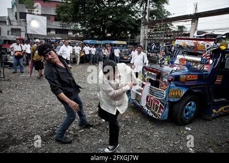 Former President of the Philippines Joseph Estrada, second from right ...