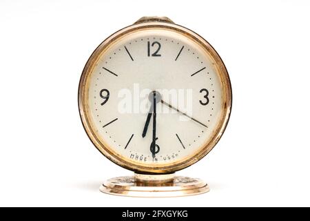 Old desktop alarm clock Stock Photo - Alamy