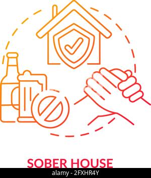 Sober house concept icon Stock Vector Image & Art - Alamy