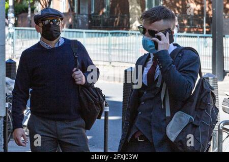 Metropolitan PC's Jamie Lewis (Blue mask) and Deniz Jaffer (black mask ...