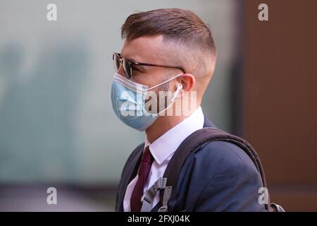 PC Jamie Lewis outside Westminster Magistrates court who faces ...