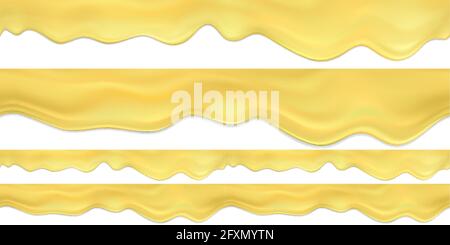 Liquid melted cheese white seamless texture. Mayonnaise texture ...